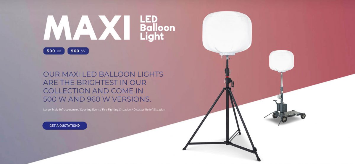 Temporary Construction Work Lights | Maxi Balloon Light - Yuang Light